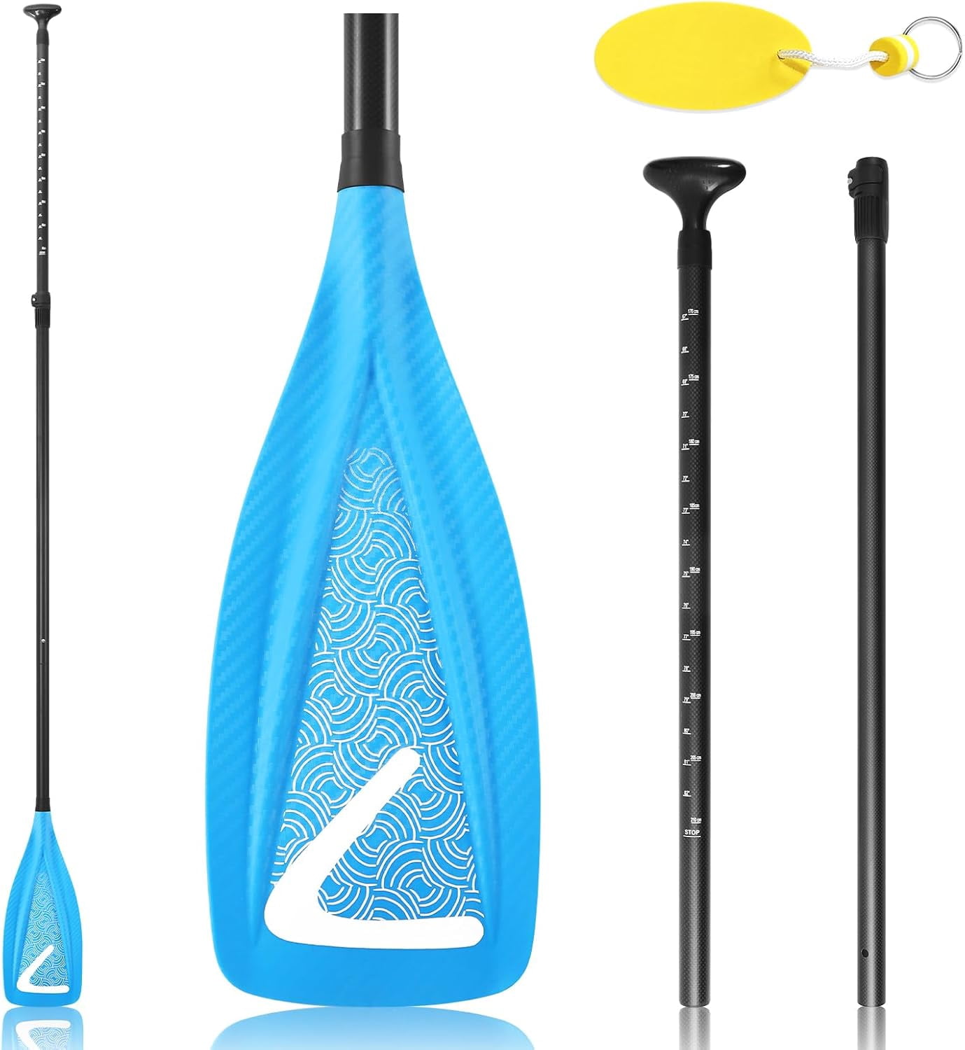 Carbon SUP Paddles 3 Piece Adjustable Stand Up Paddle Board Paddles ...
