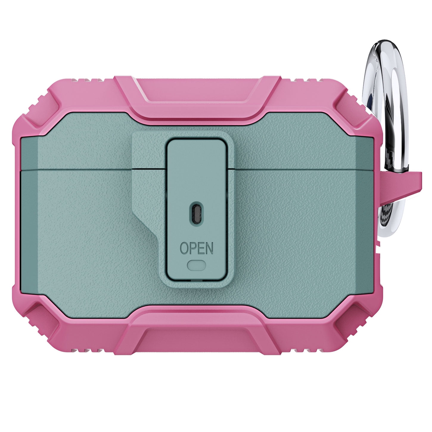 Carbon Series TUFF Hybrid Case with Secure Lock Clip for AirPods (3rd ...