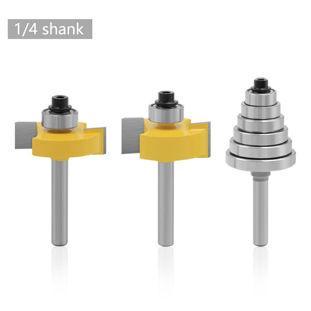 Carbon Steel 1/4" Shank 6mm Shank Milling Grooving Cutter with 7 ...