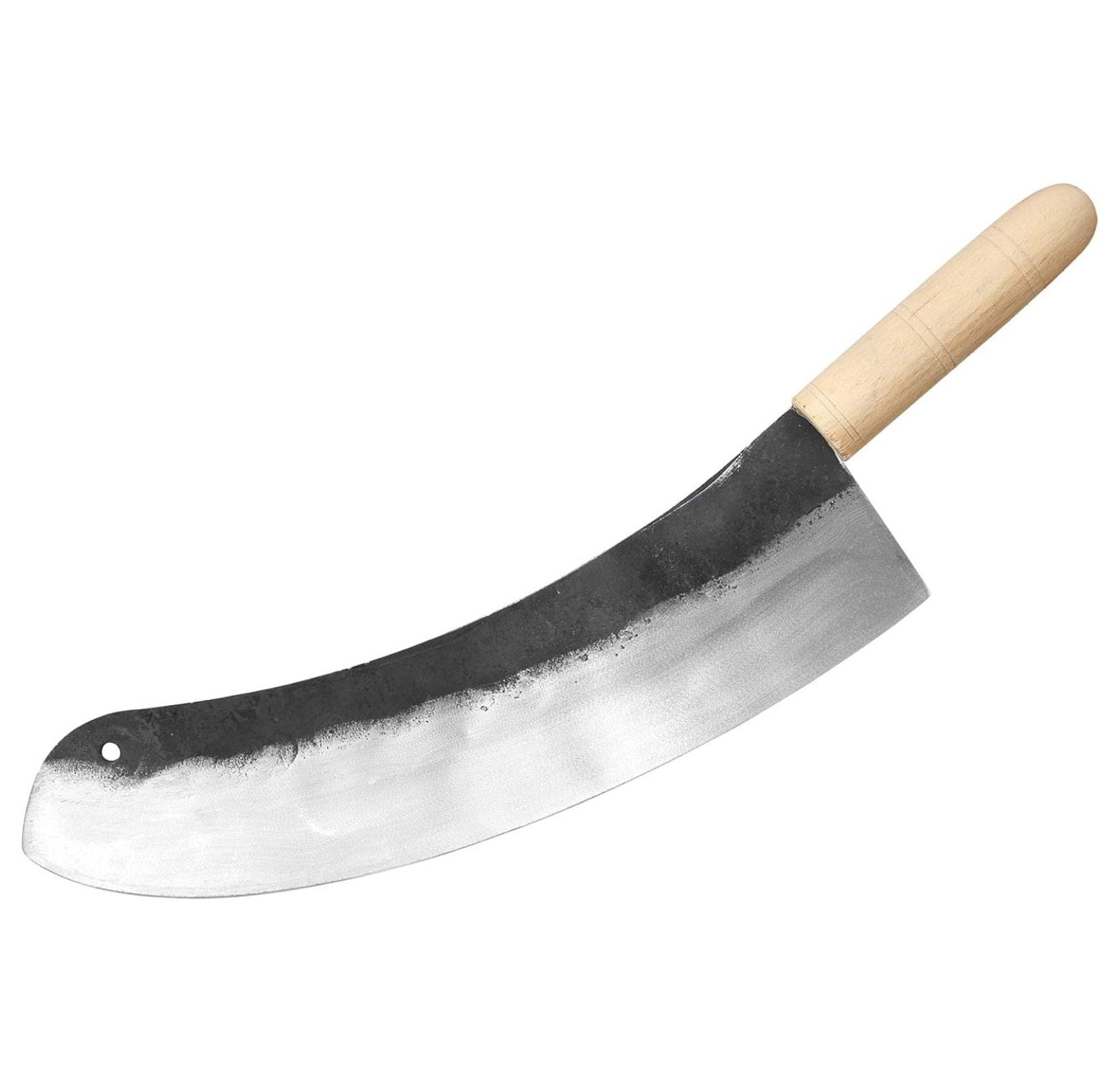 Carbon Steel (15.7 in/40 cm) Mincing Knife For Pizza Cutting Show ...