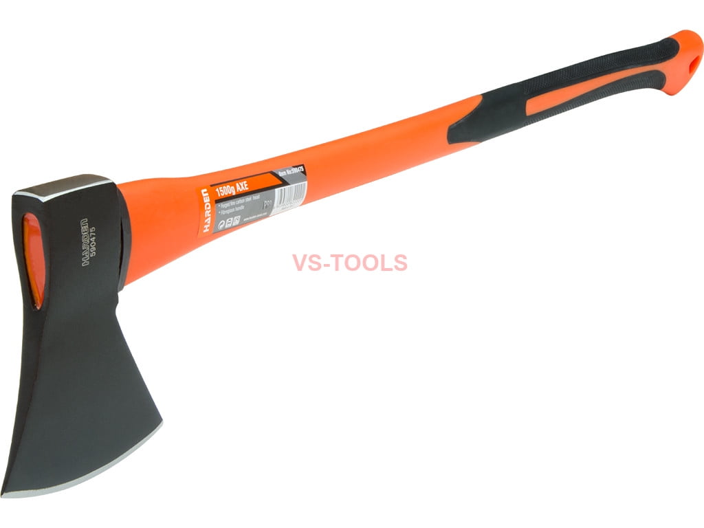 Carbon Steel 3.3lb 1.5kg Hatchet Axe Fiberglass Body Rubberized Handle - Walmart.com