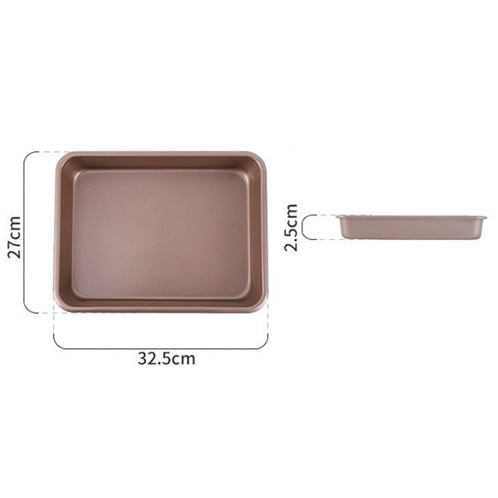 Carbon Steel Baking Trays, Non-Stick Rectangular Oven Pans, Set of 2 ...
