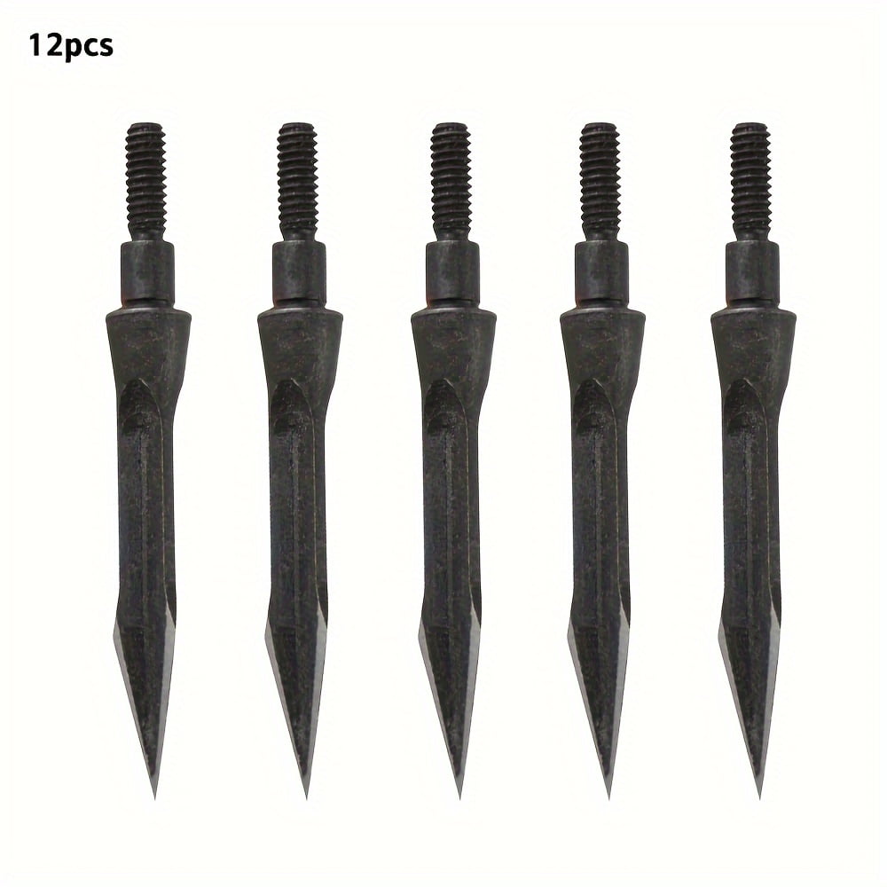 Carbon Steel Broadheads 112 Grain Hunting Arrow Tips (12 Pack ...
