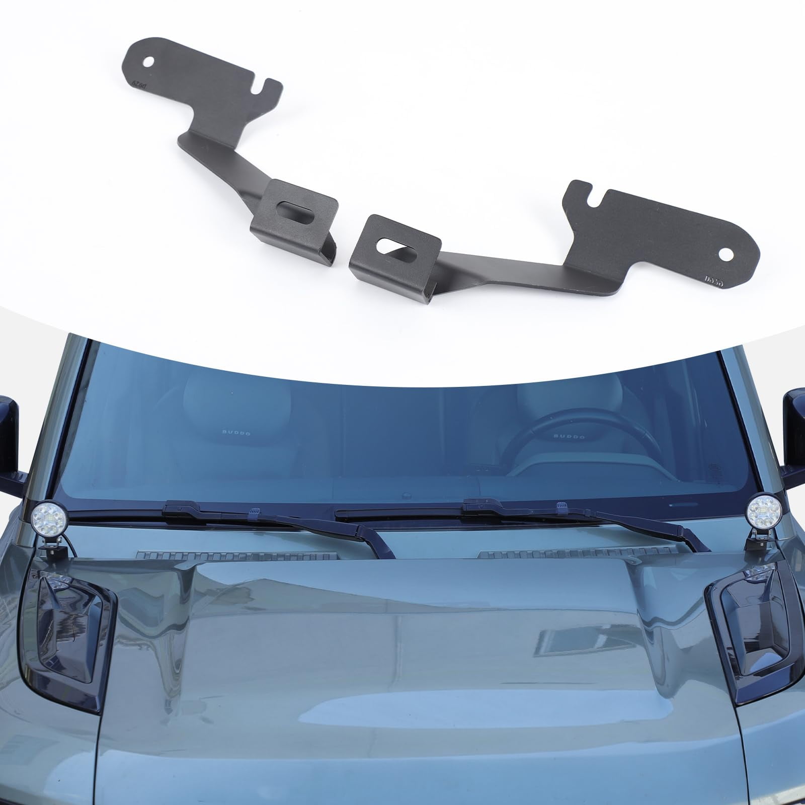 Carbon Steel Car Hoods Spotlights Bracket Compatible with Land Rover ...