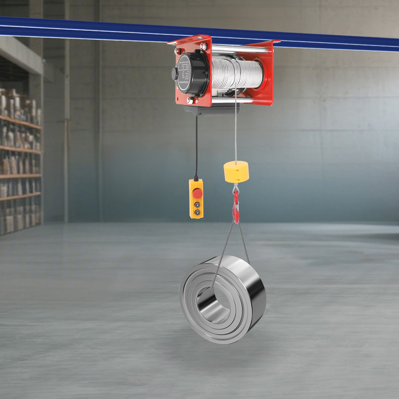 Carbon Steel Electric Hoist 1kw Wire-Controlled Hoist 400kg Load ...