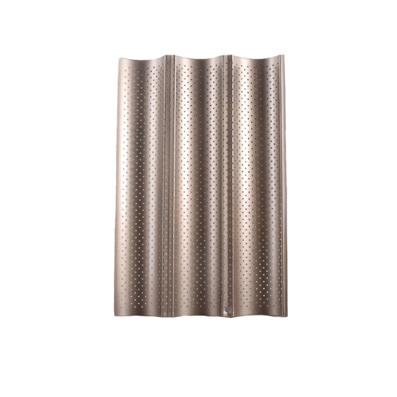 Carbon Steel French Bread Baking Pans Nonstick Perforated Loaf Baking ...