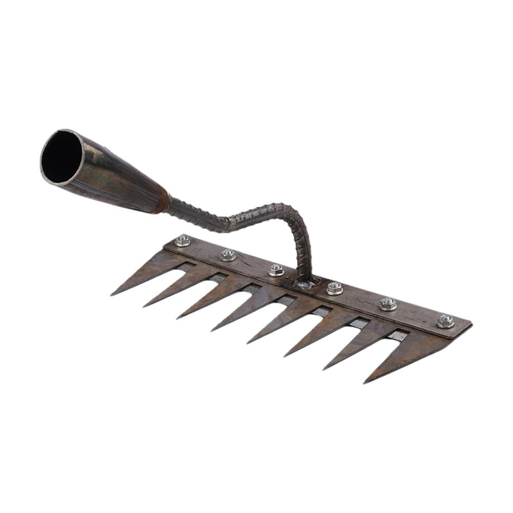 Carbon Steel Garden Weeding Rake with 6, 7 or 8 Teeth,2025 New Heavy ...