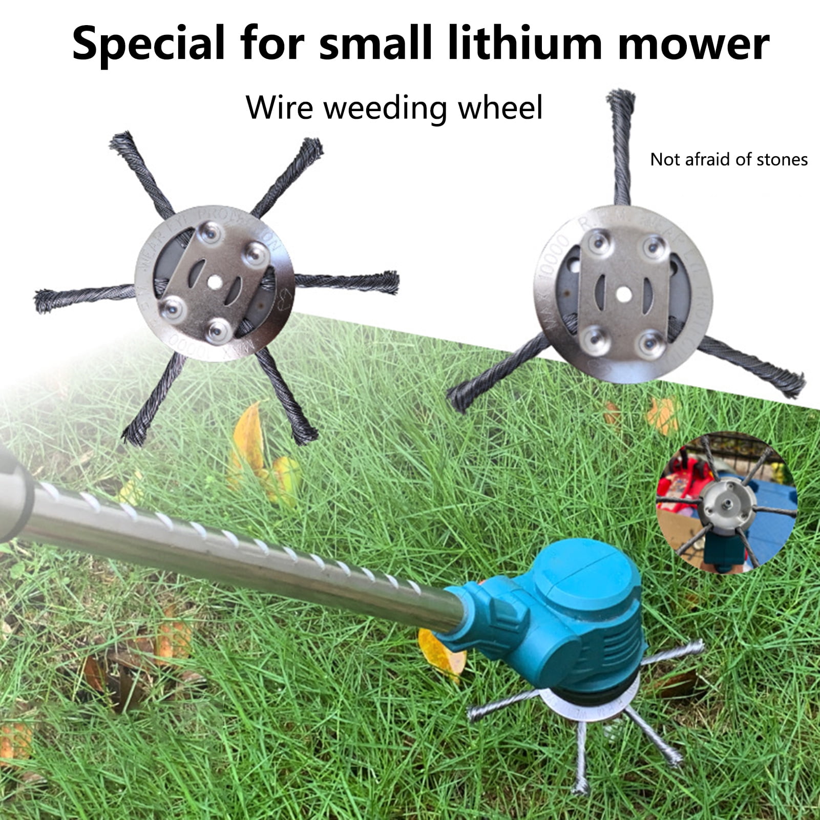 Carbon Steel Grass Trimmer Head - Professional 3 or 6-Cutters, Super ...