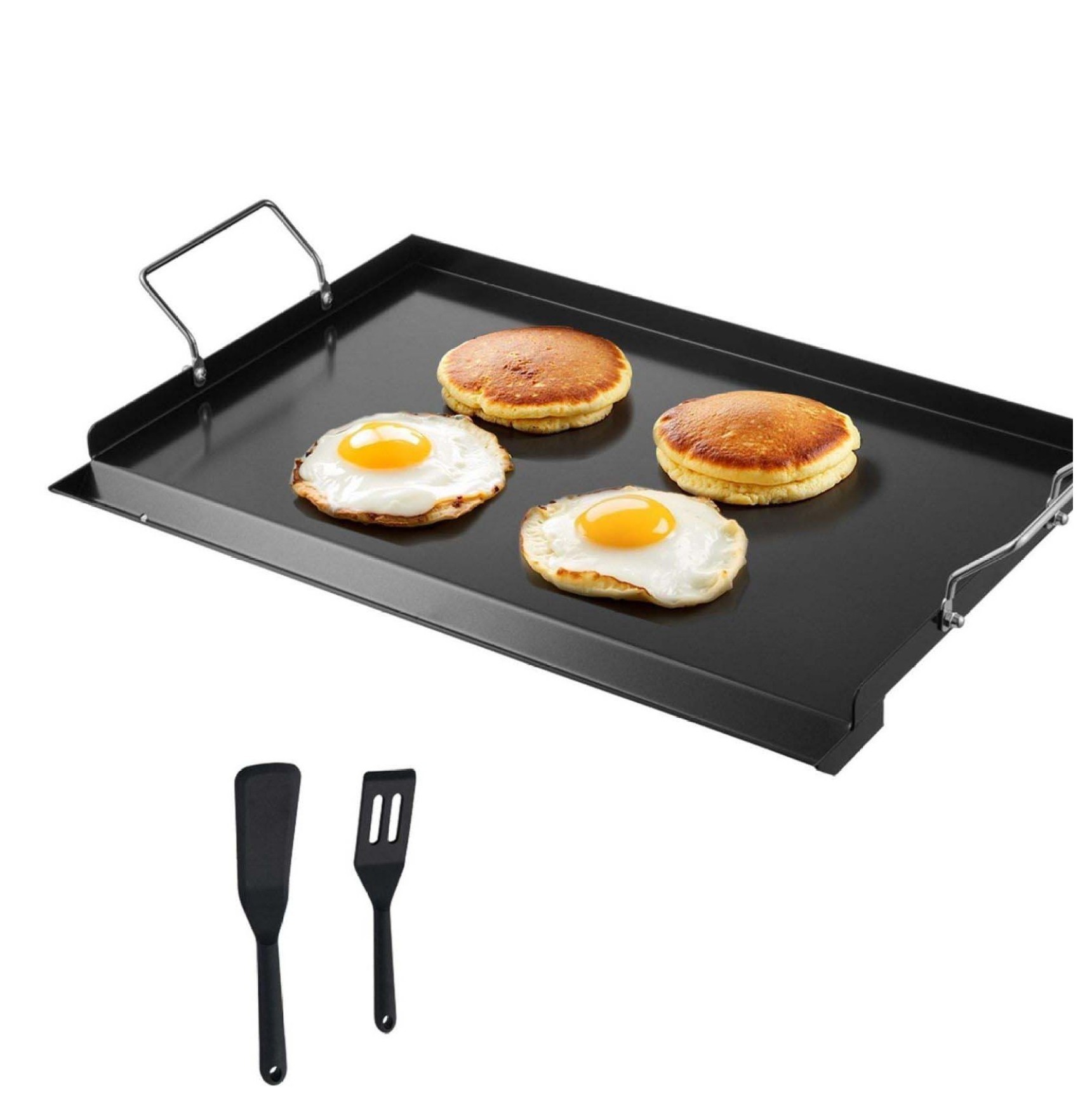 Carbon Steel Griddle 24x16 Inch, Flat Top BBQ Grill Pan Universal ...