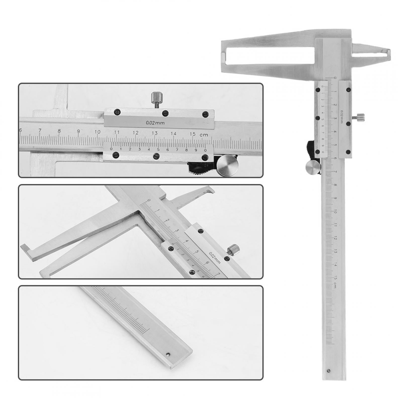 Carbon Steel Inside Groove Vernier Caliper Inner Micrometer Gauge Ruler ...