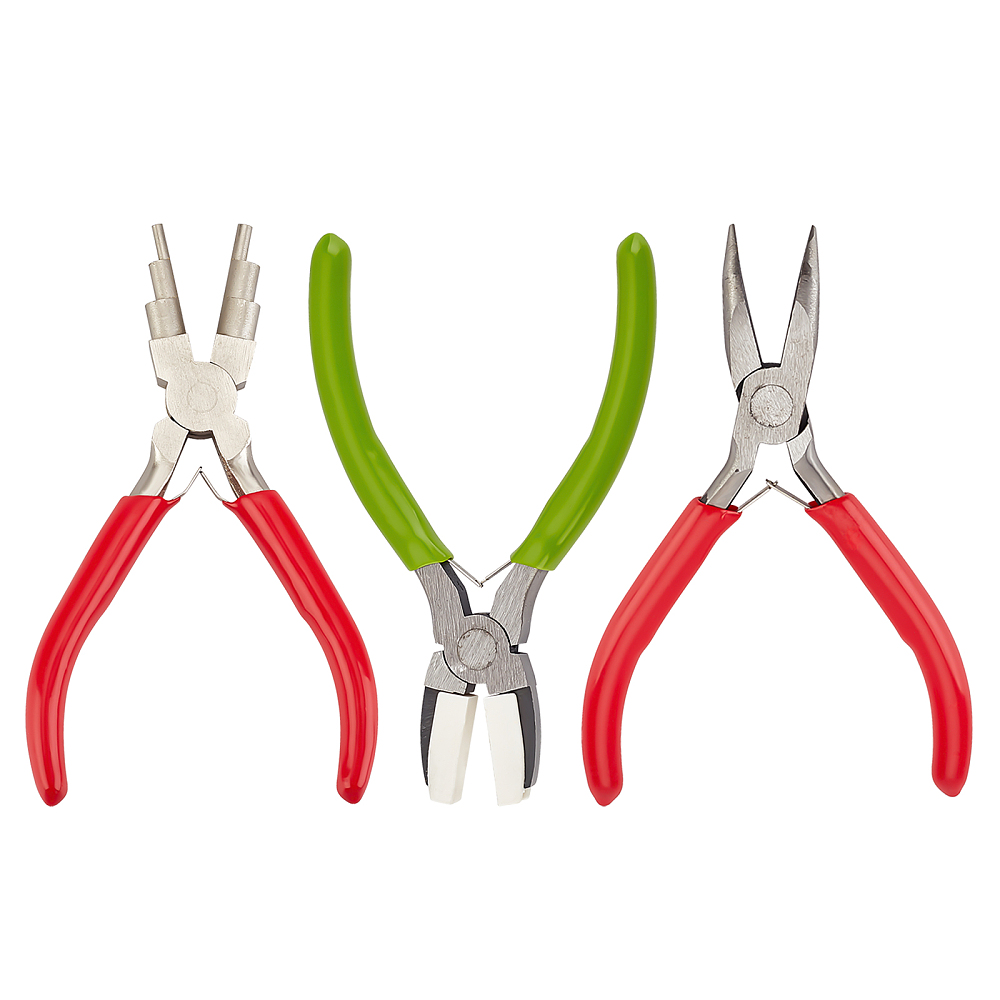 Carbon Steel Jewelry Pliers Kit Including 6-in-1 Bail Making Looping ...