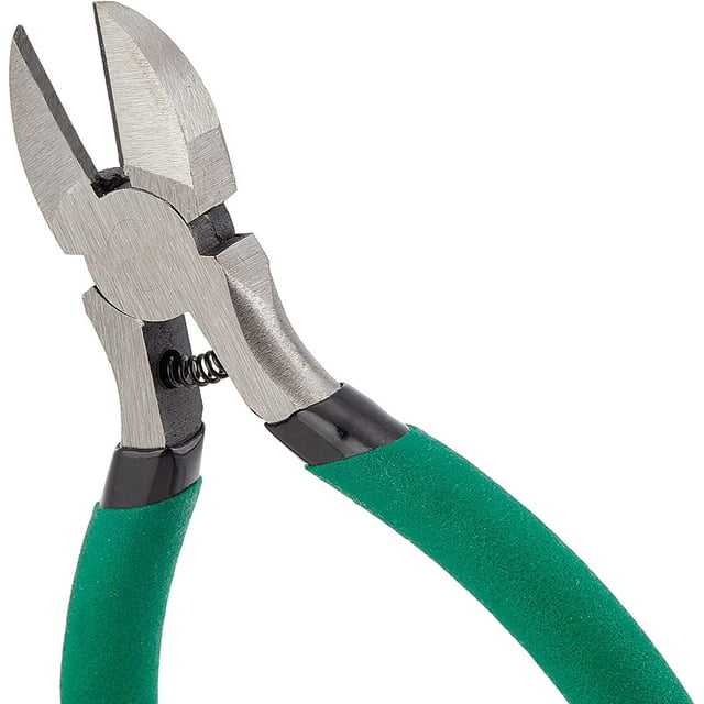 Carbon Steel Jewelry Pliers Side Cutting Pliers Green 11.2x8.2x0.9cm ...