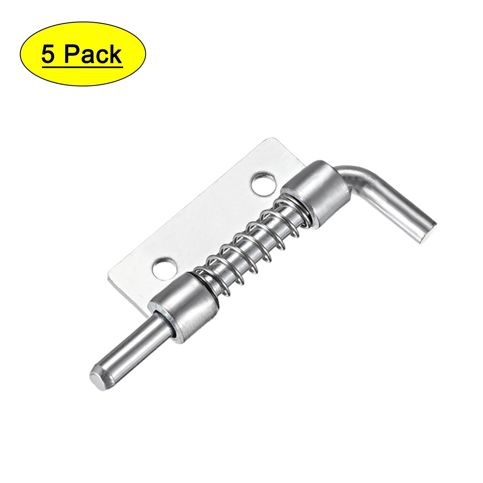Carbon Steel Lock Bolt Spring Loaded Pin Latch 56mm Long (Right) 5 Pcs ...