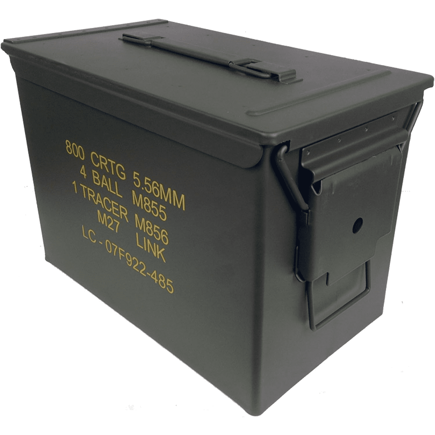Carbon Steel Metal Ammo Storage Box w/Stencils – Durable, Waterproof Dry Storage Box for Tools ...