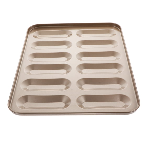Masteelf Non Stick Carbon Steel Long Strip Cookie Baking Tray and ...