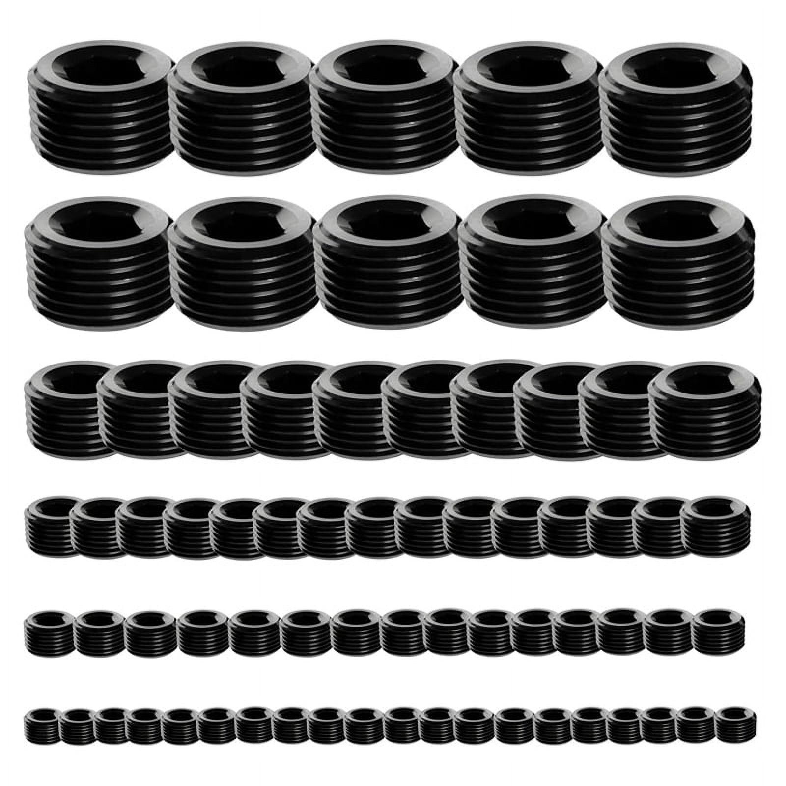 Carbon Steel Pipe Plug Fitting,1/8 1/4 3/8 1/2 3/4In Male Internal Hex ...