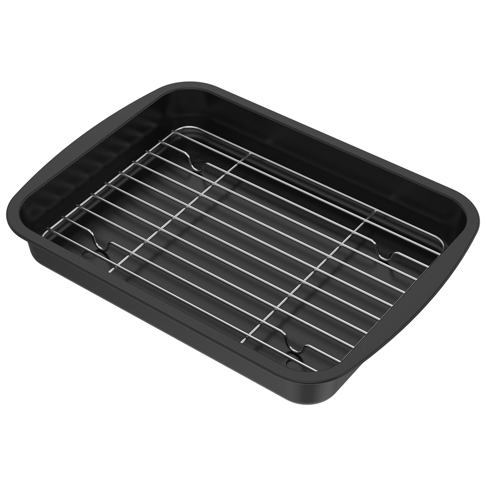 Carbon Steel Roasting Pan With Rack for Oven Dishwasher Safe Large Size ...