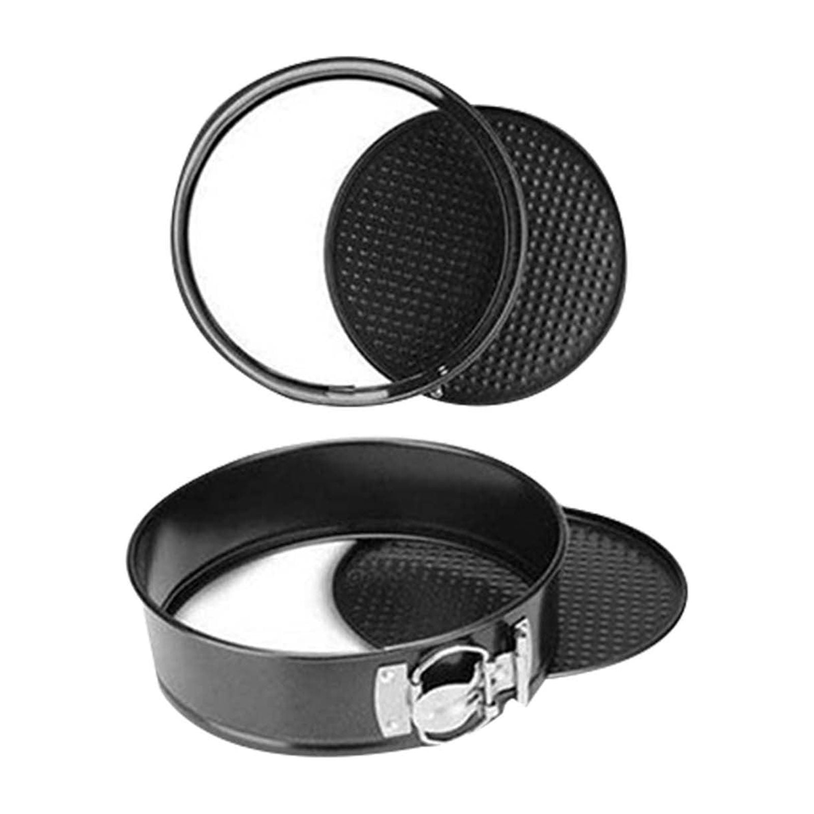 Carbon Steel Round Cake Pan with Removable Bottom - 4-Piece Set for ...