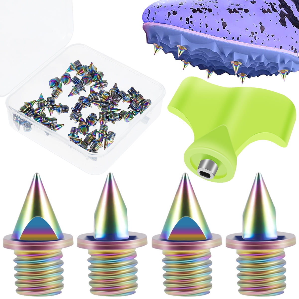 Carbon Steel Track Spikes, 48 PCS Lighter Weight Spikes Track Shoes ...