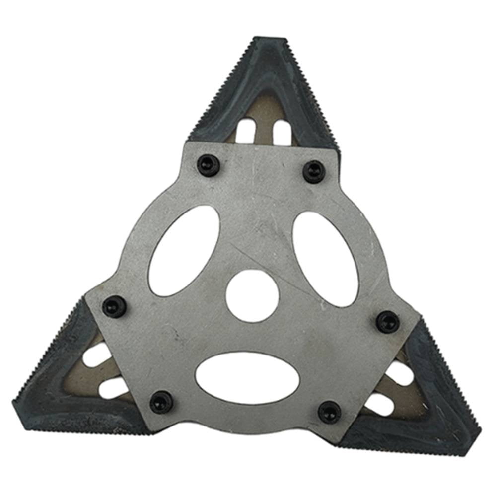Carbon Steel Triangular Blade Brush Cutter Blade With 3 Razor-edged ...