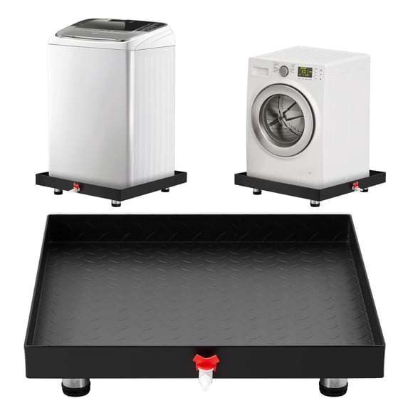 Carbon Steel Washing Machine Pan, Heavy Duty Washer Drip Pan with 4 ...