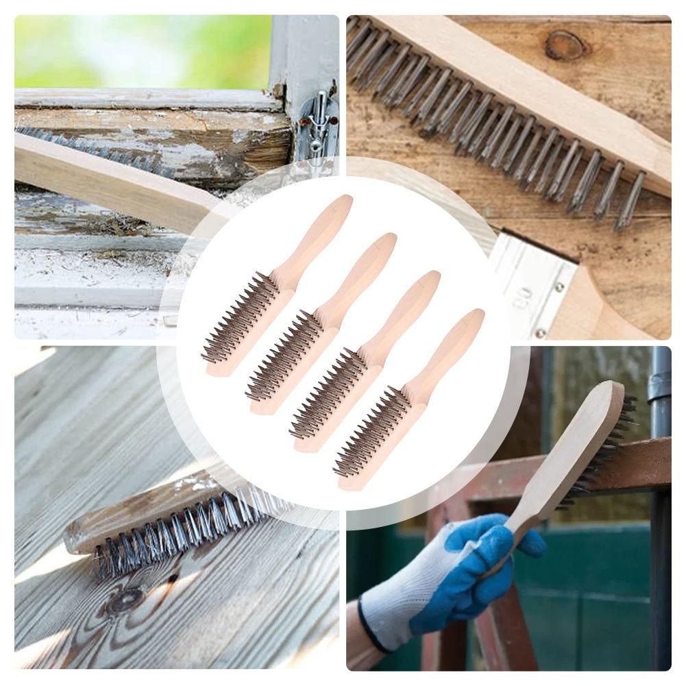 Carbon Steel Wire Brush Heavy Duty Wire Brush For Home Use 27*12CM ...