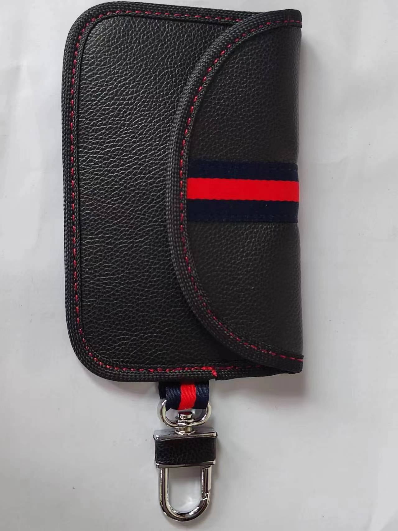 Carbon fiber car key shielding bag anti-theft brush remote control RFID ...