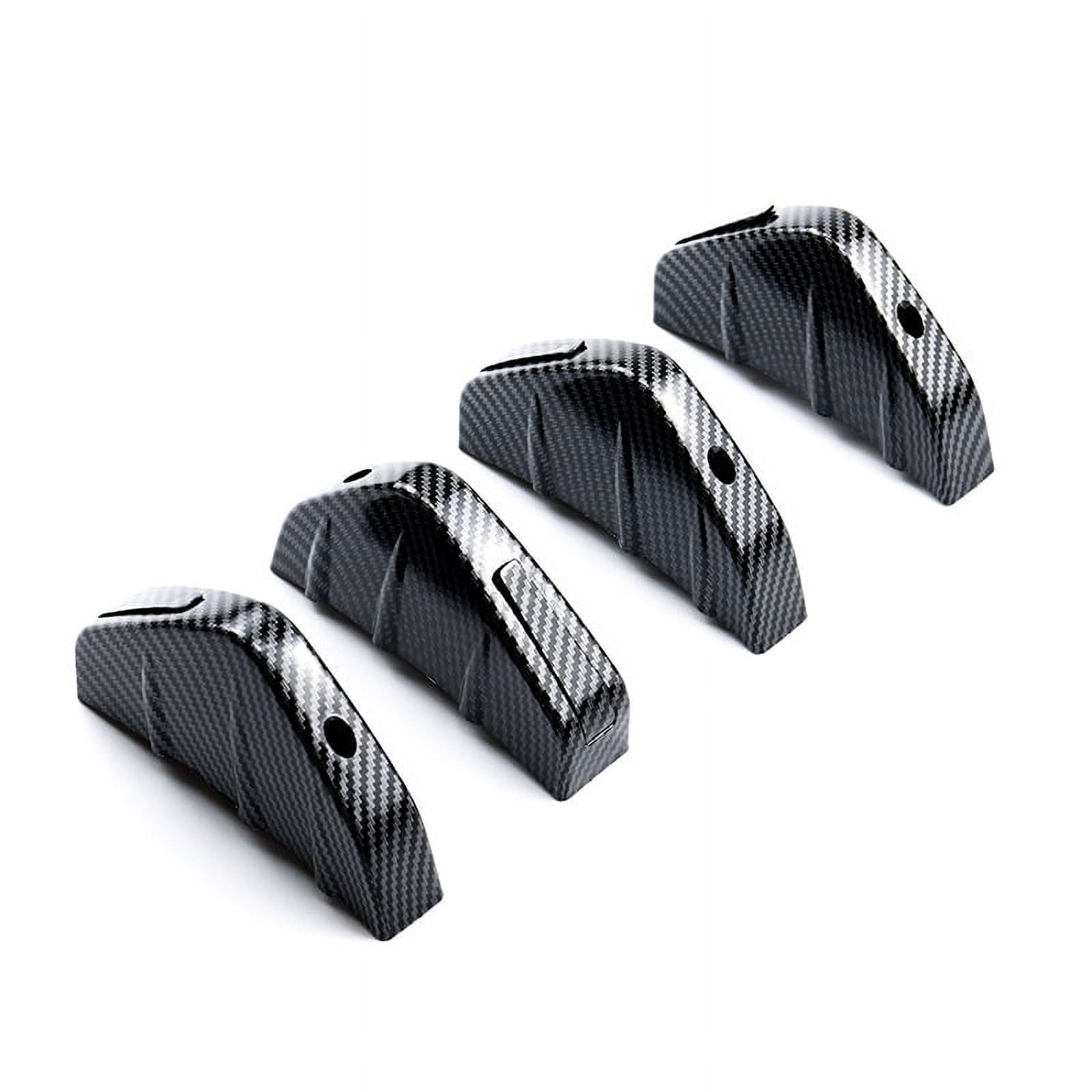 Carbon fiber model - 4pcs Car Rear Bumper Lip Diffuser ABS Modified ...