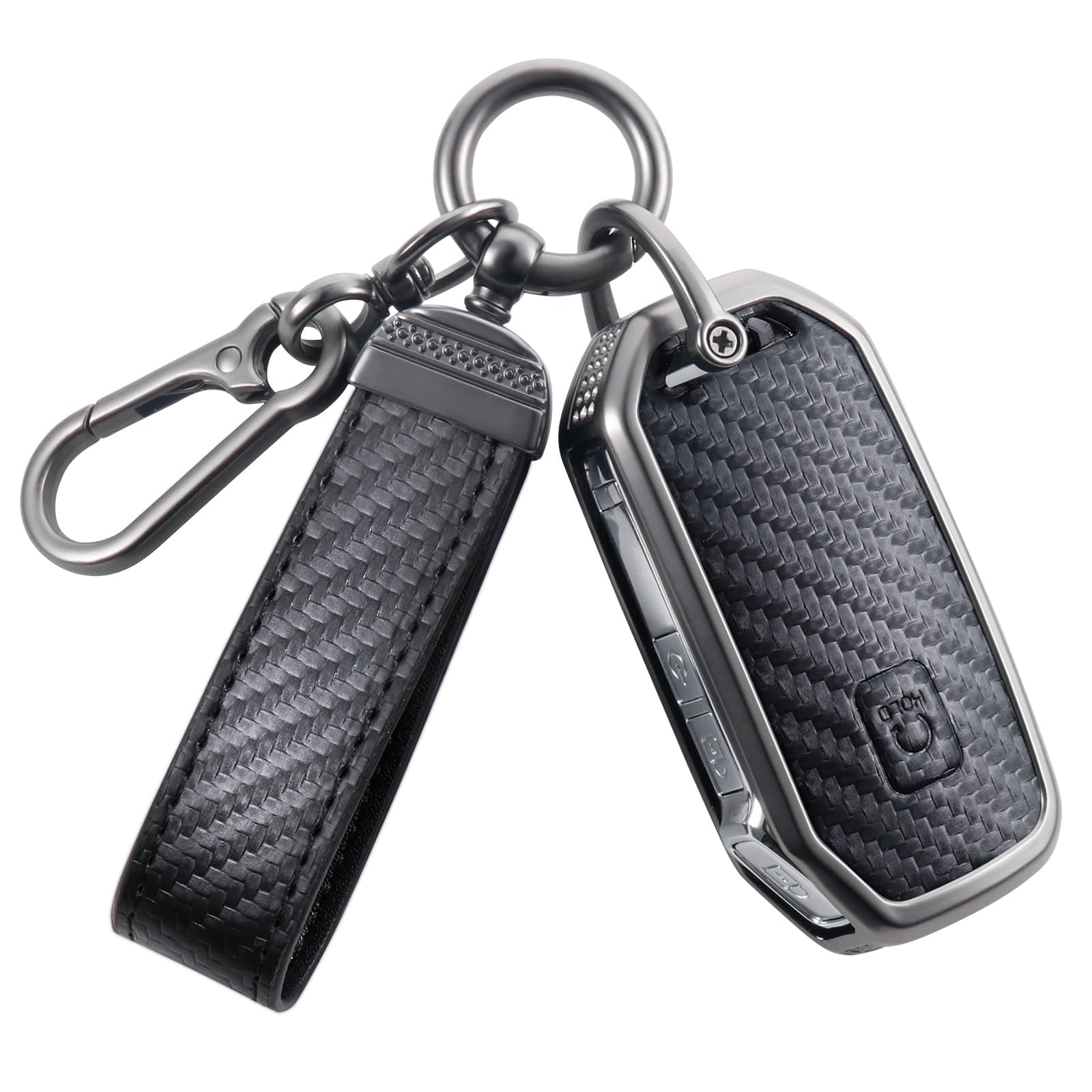 Carbon fiber texture key fob cover Compatible with Kia Cerato Ceed ...