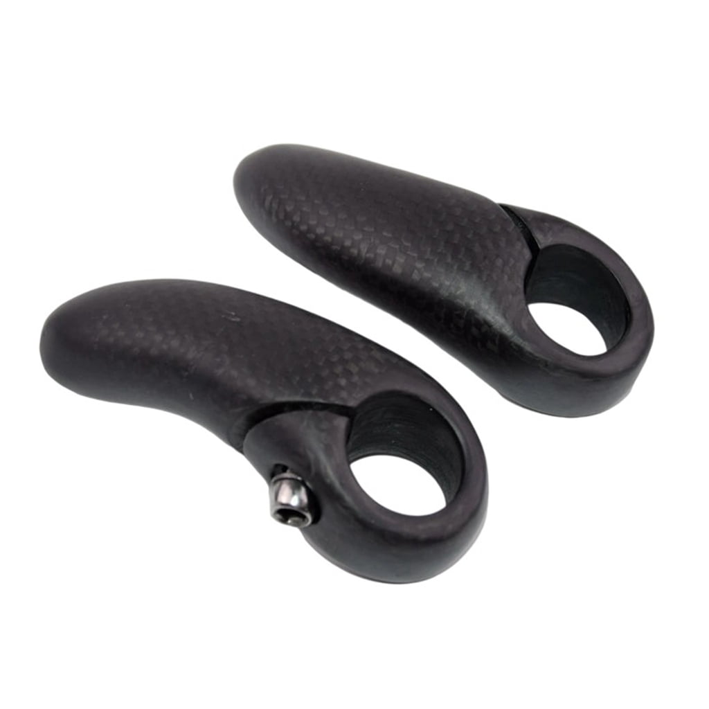 Carbon fibers Mountain Bike Handlebar End Ergonomic Grip Light Weight ...