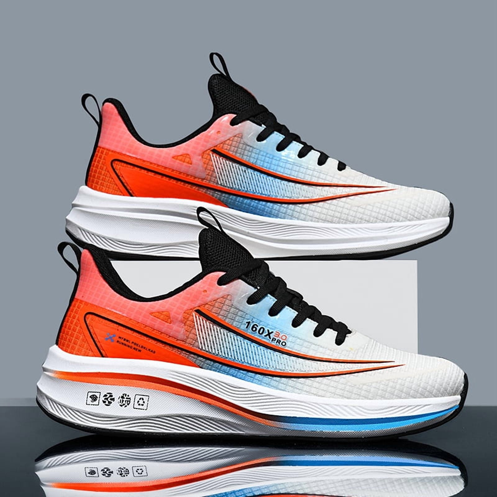 Carbon plate sports casual shoes for men, breathable mesh running shoes ...