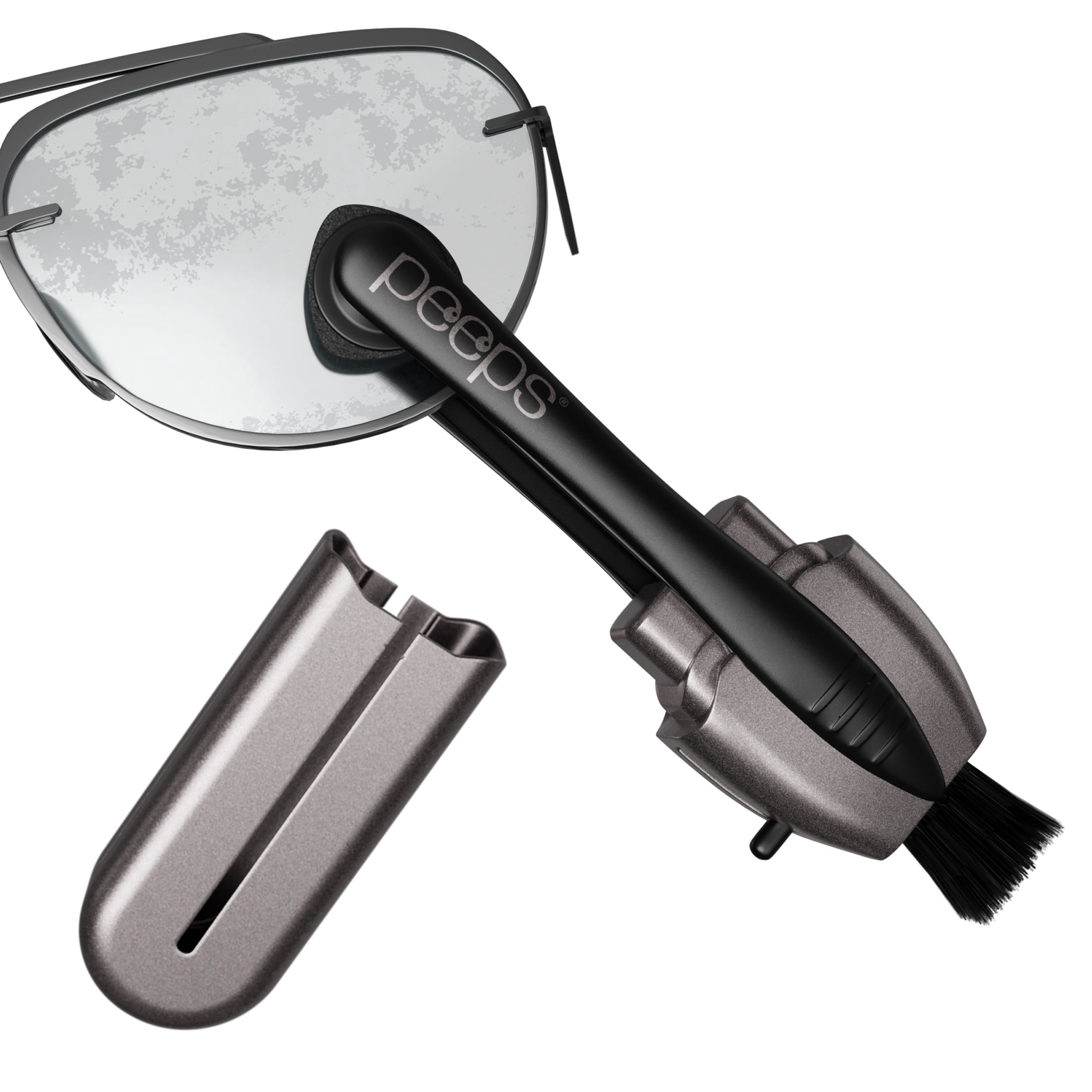 Peeps Glasses Cleaner, Electroplated Silver, Carbon Microfiber Tech, 1 ...