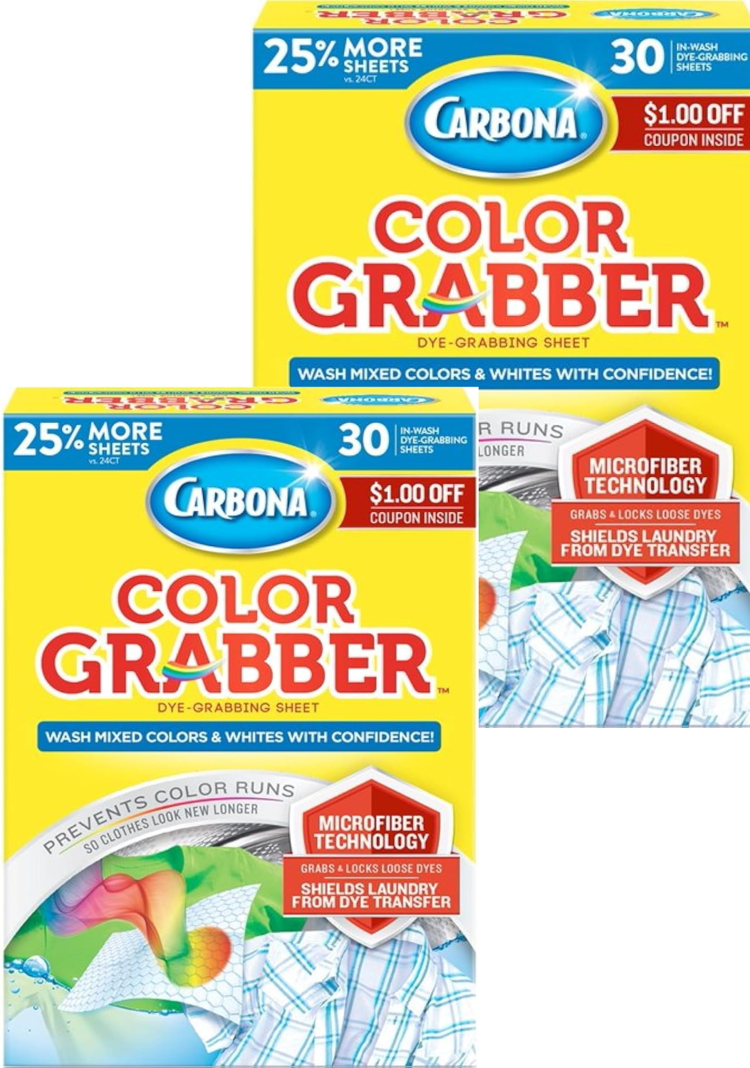 Carbona Color Grabber™ | Protects Laundry From Color Runs or Bleeds ...