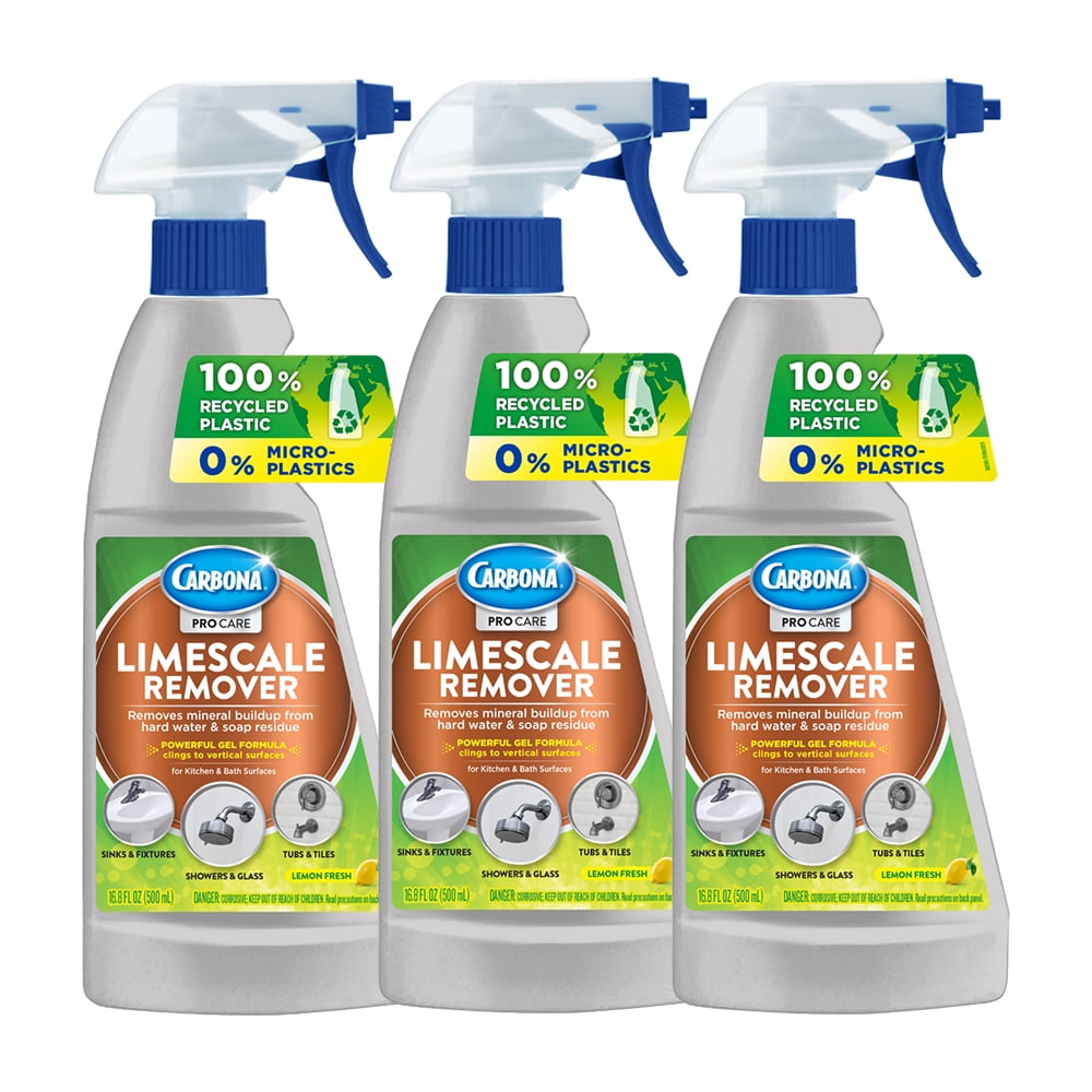 Carbona Limescale Remover for Bathroom & Kitchen - 16.9 Fl OZ (Pack of ...