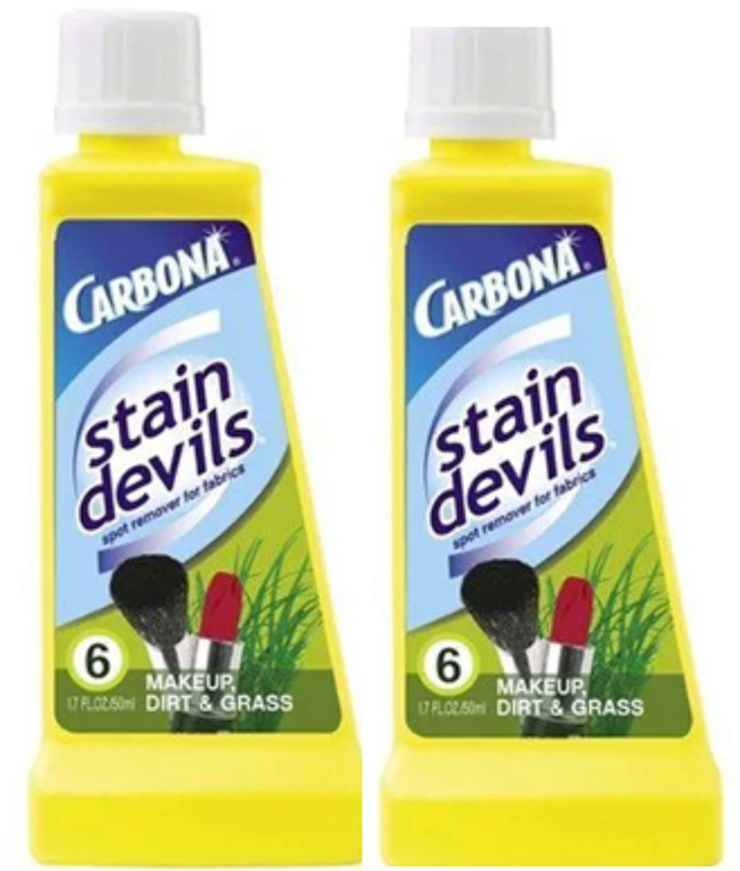 Carbona Stain Devils Grass, Dirt And Makeup Stain Remover,Two 1.7 Ounces Bottles - Walmart.com