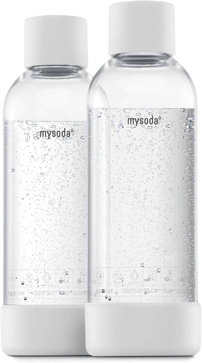 Carbonating Bottles 2Pck 1L - Lid and Base Made of Wood Composite - BPA ...