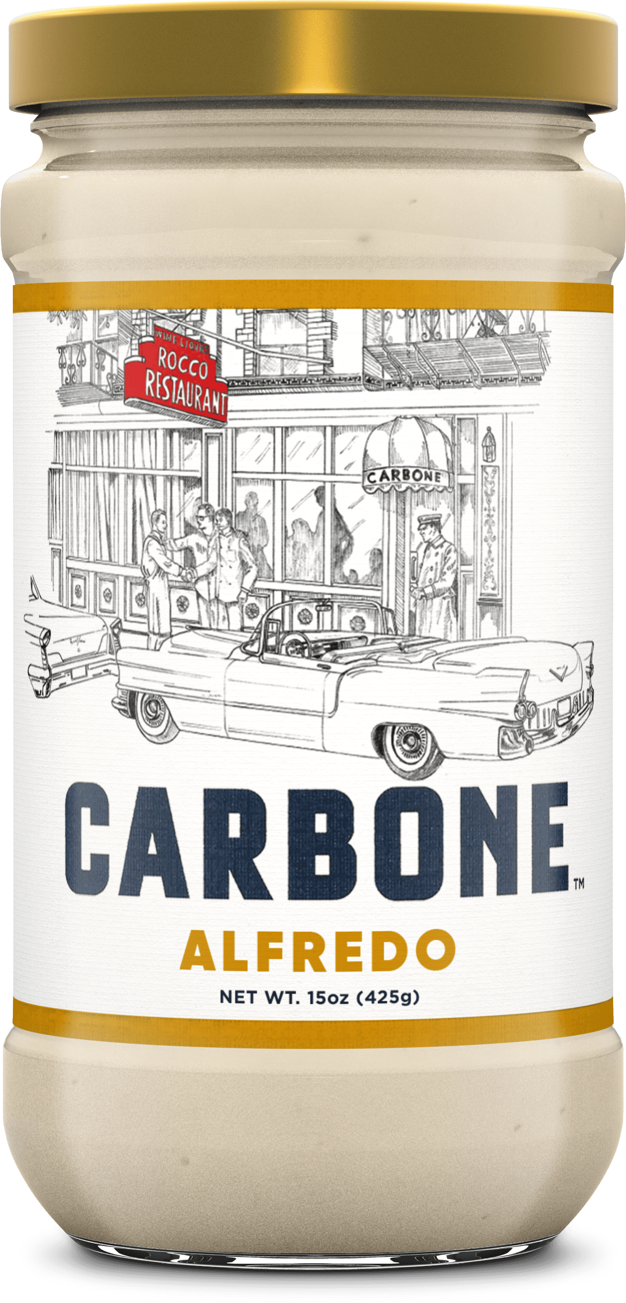 Carbone Alfredo Pasta Sauce 15 oz, crafted with premium ingredients ...