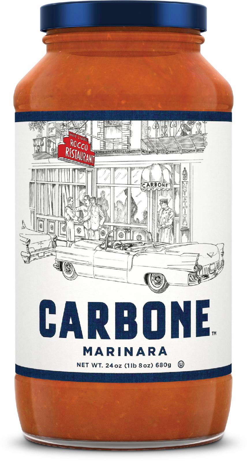 Carbone Pasta Sauce 24oz (2 Pack), Marinara & Tomato Basil, Kosher ...