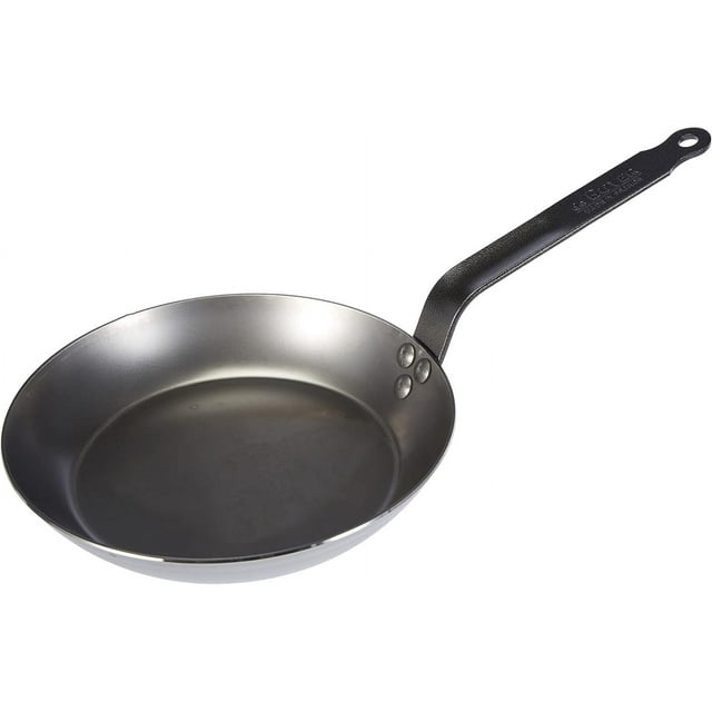 Carbone Plus Heavy Quality Steel Round Lyonnaise Frying Pan, 24 cm ...