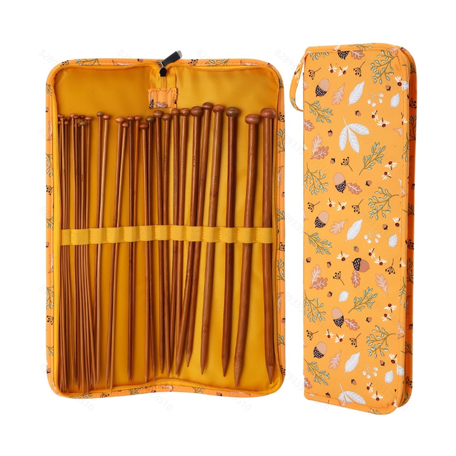 Carbonized Knitting Needle 25cm And Knitting Needle Case For Handmade ...