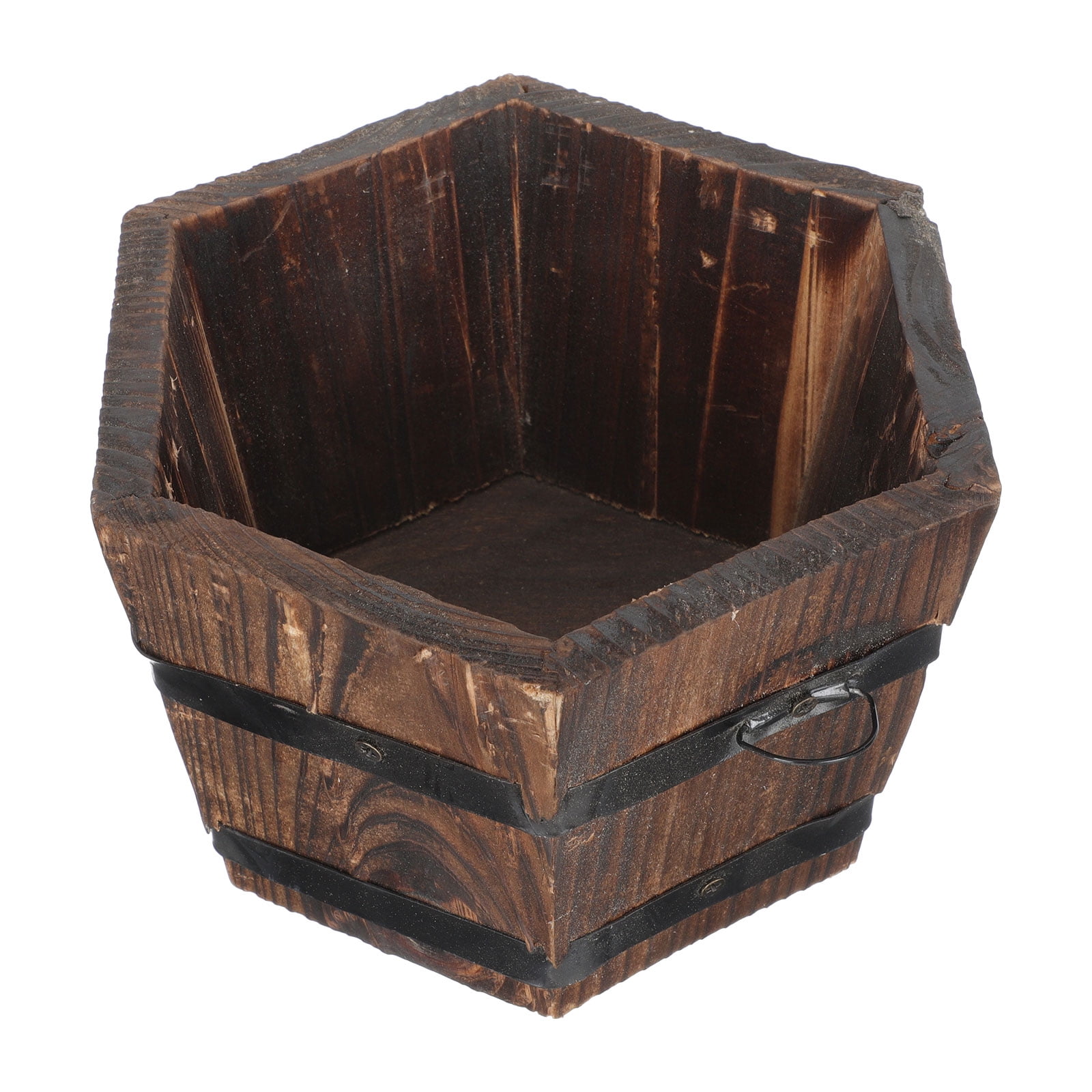 KAKOWELY 1Set Brown Rustic Planter Indoor Suitable for Balcony 5.7x5 ...
