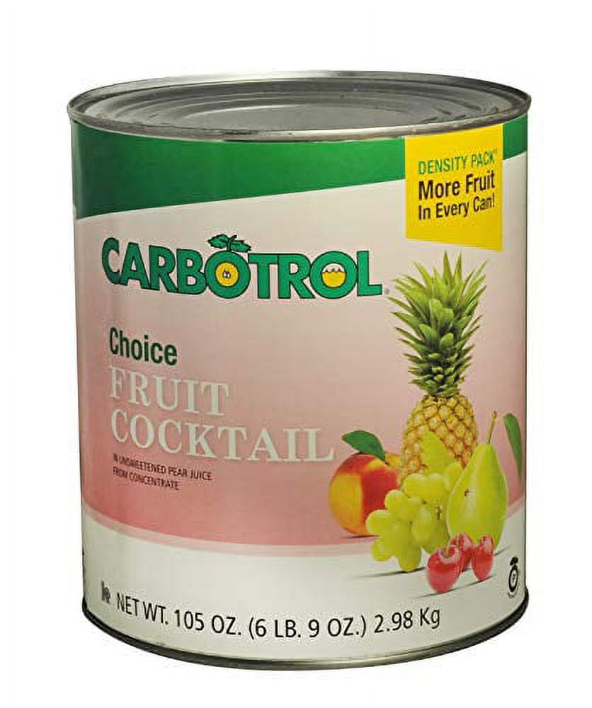 Carbotrol #10 Juice Packed Canned Fruit, Fruit Cocktail (1 - 105oz Can ...