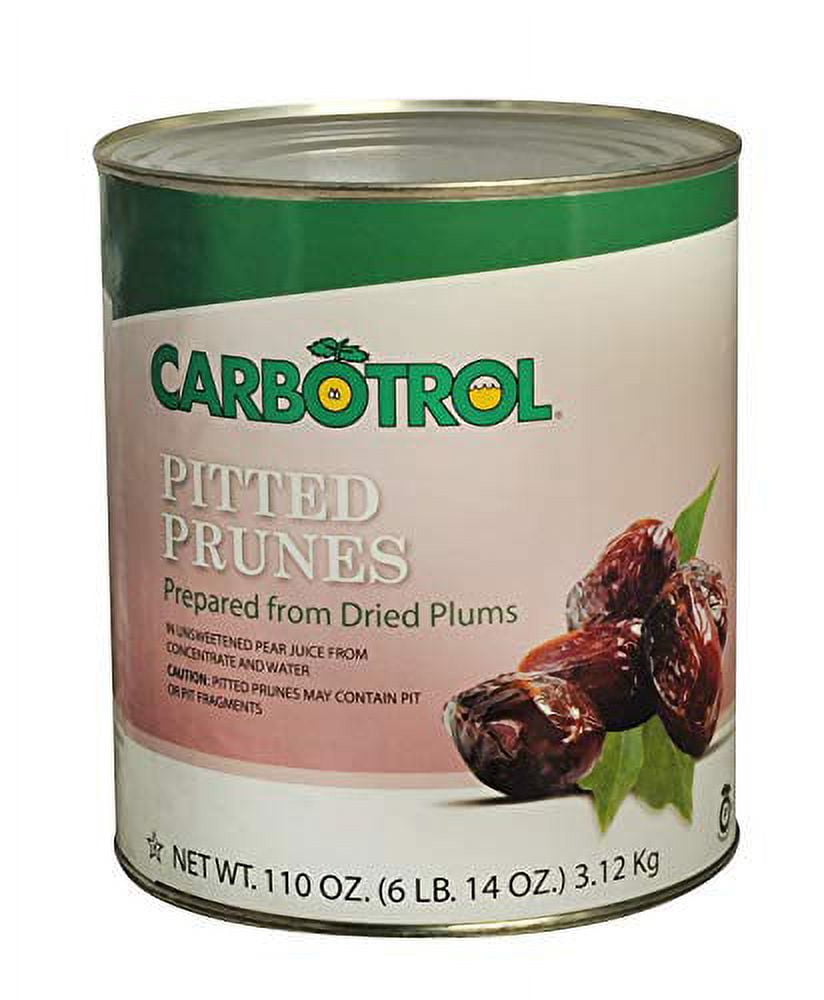 Carbotrol #10 Juice Packed Canned Fruit, Pitted Prunes (3 - 110oz Cans ...
