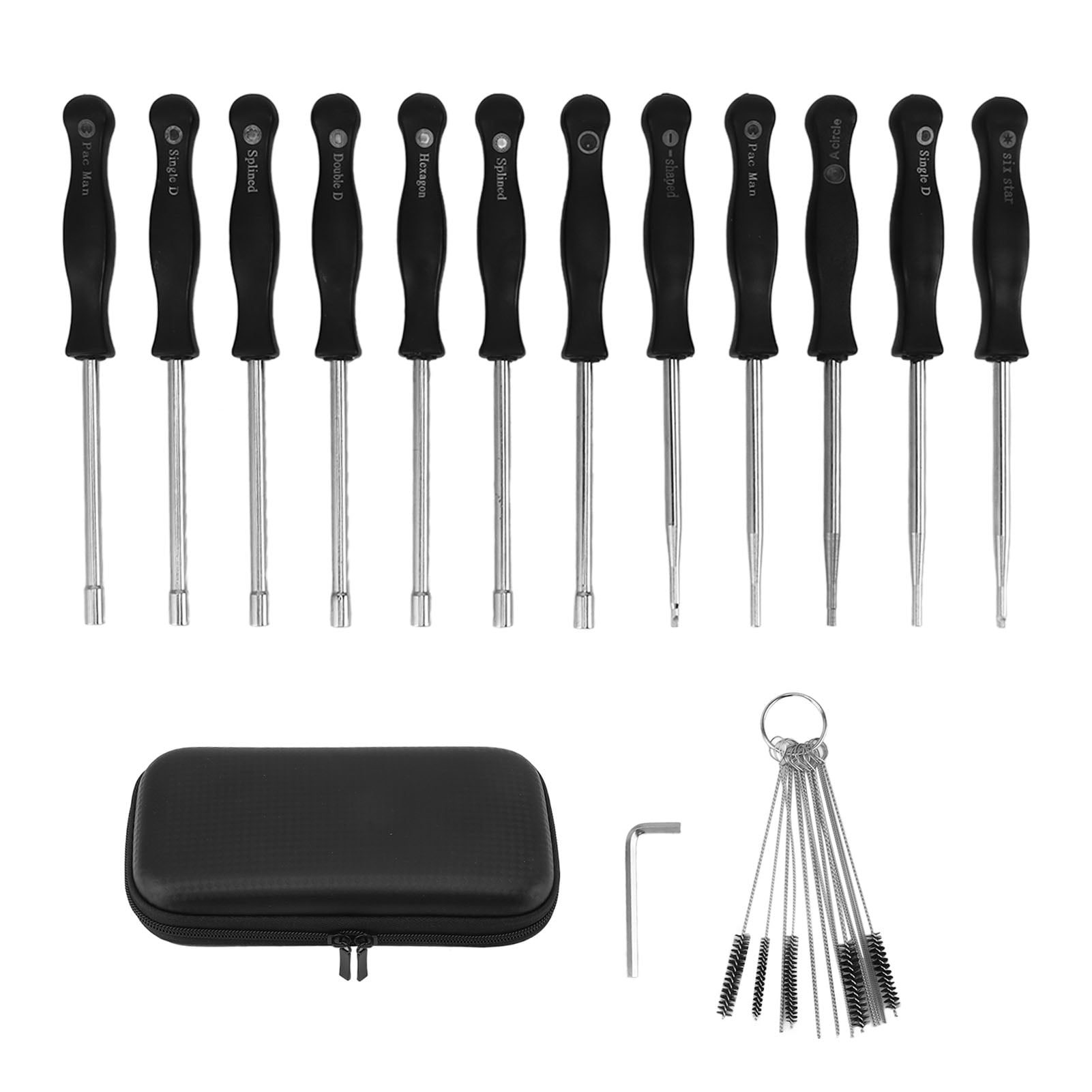 Carburator Adjusting Kit with 12 Screwdrivers 1 String Steel Brush ...