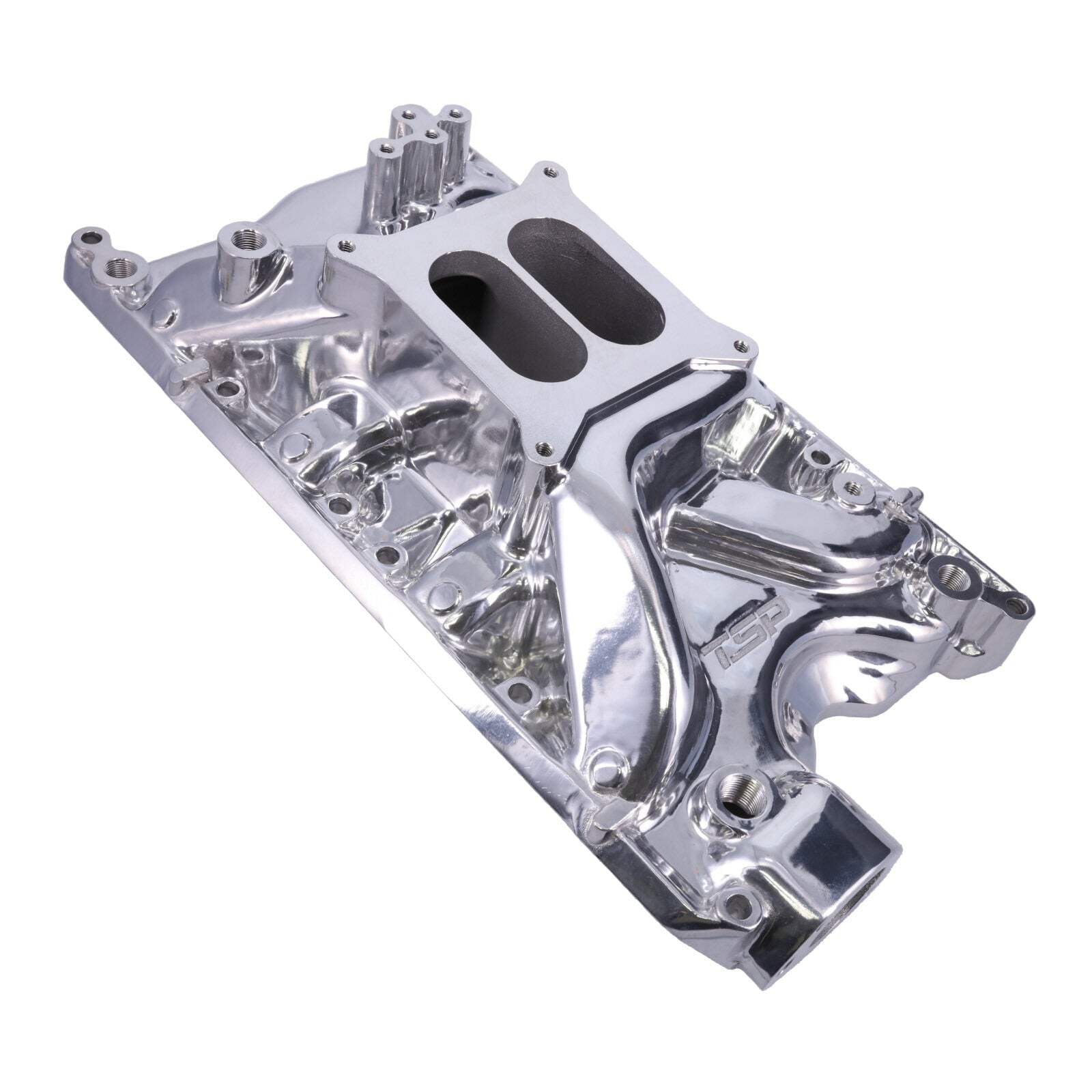 Carbureted Aluminum Dual Plane Intake Manifold for Ford 351W - Polished ...