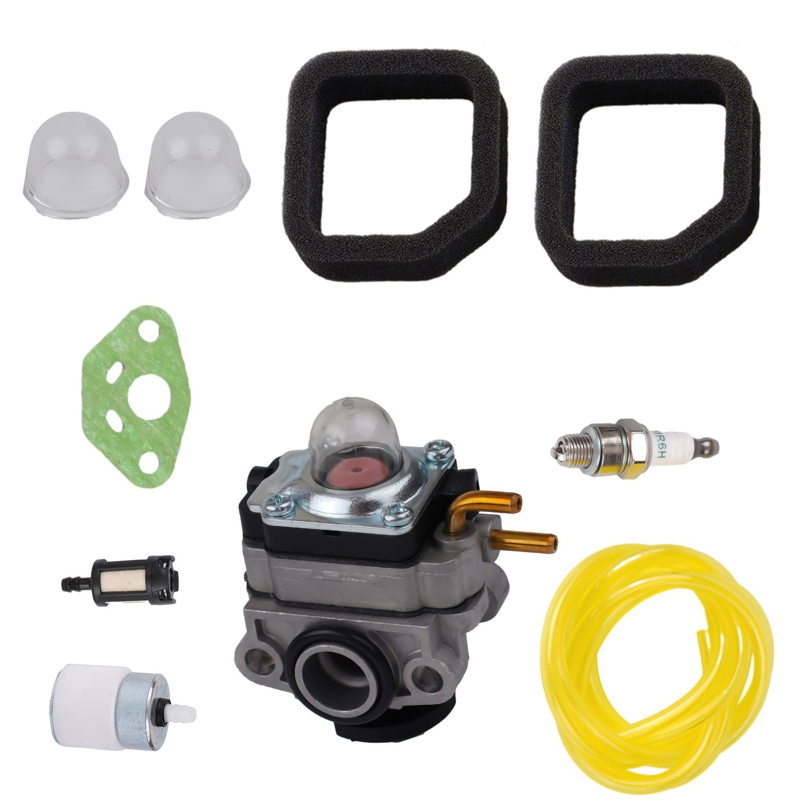 Carburetor For Ryobi RY252CS RY253SS RY251PH RY254BC 2 Cycle 25cc, Weed Eater Kit with Primer ...