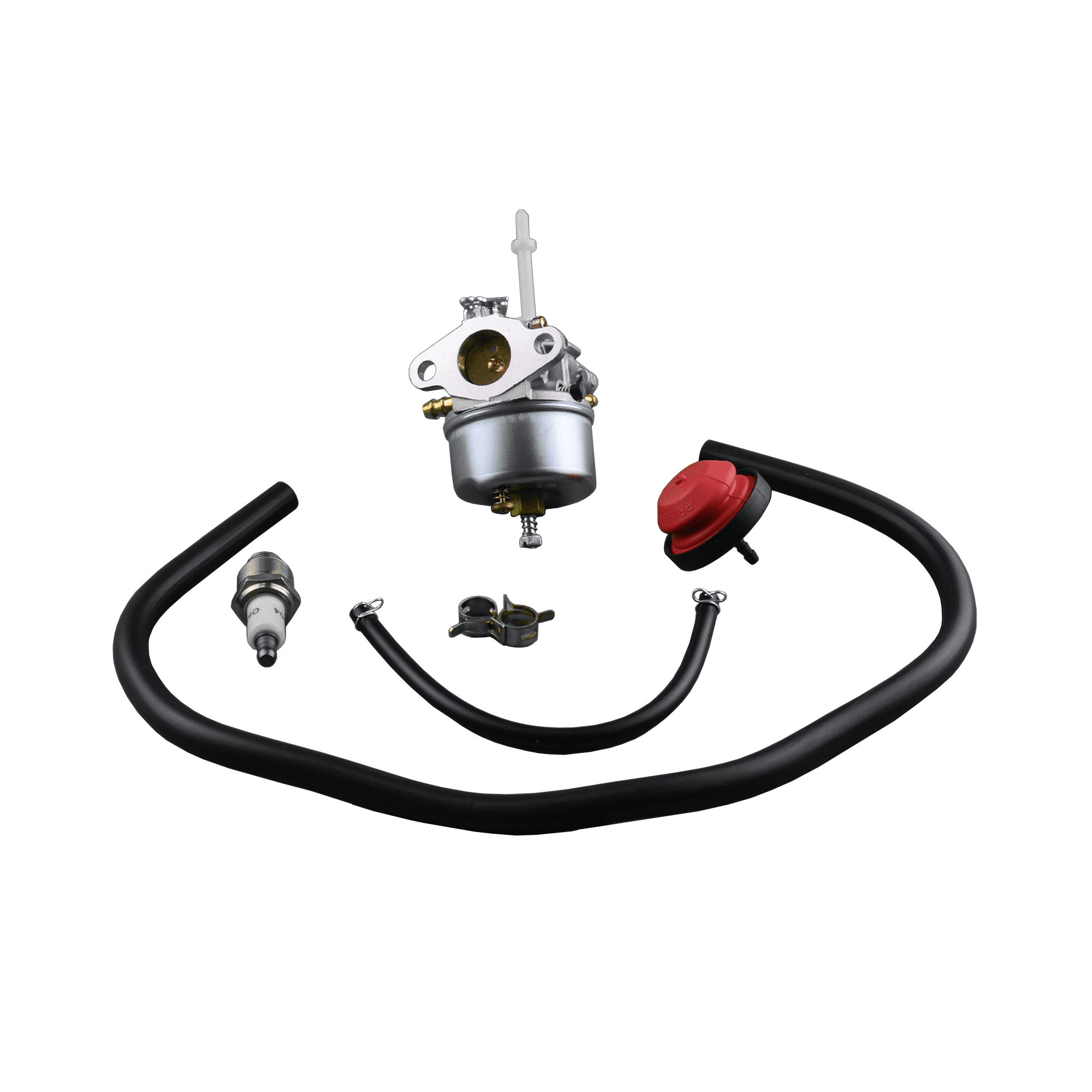 Carburetor Kit with Spark Plug, Primer, Primer line, Fuel line ...