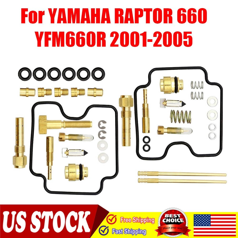 Carburetor Rebuild Kit For Yamaha Raptor 660 R '01-04 Carb Jet Float ...