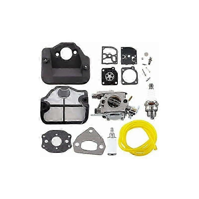Carburetor with Air Filter, Spark Plug and Membrane Repair Kit for ...