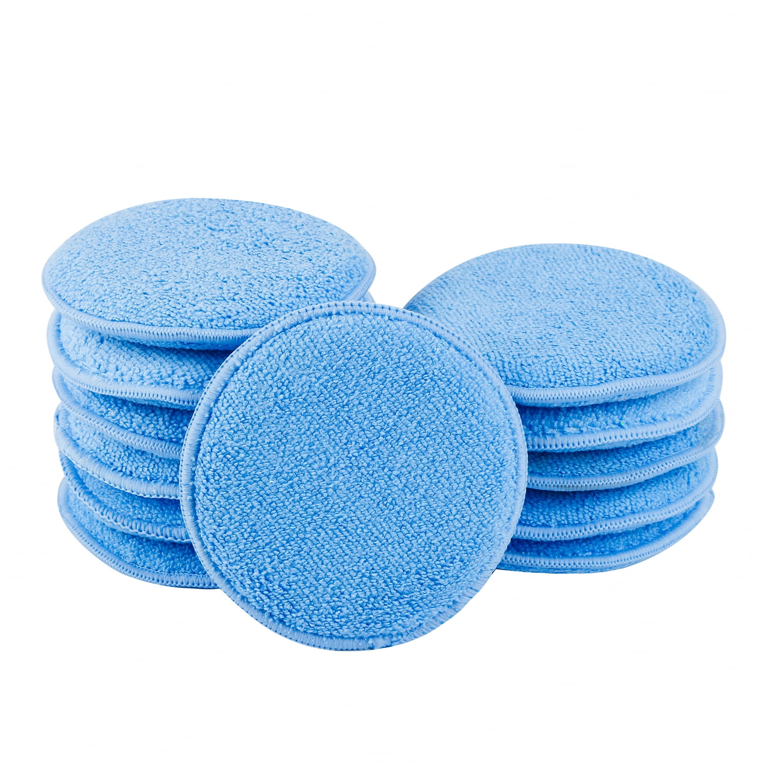 CarCarez Microfiber Applicator Pads, 12-Pack, for Detailing and ...